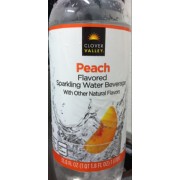 Clover Valley Sparkling Water Beverage, Peach Flavored: Calories, Nutrition Analysis & More ...