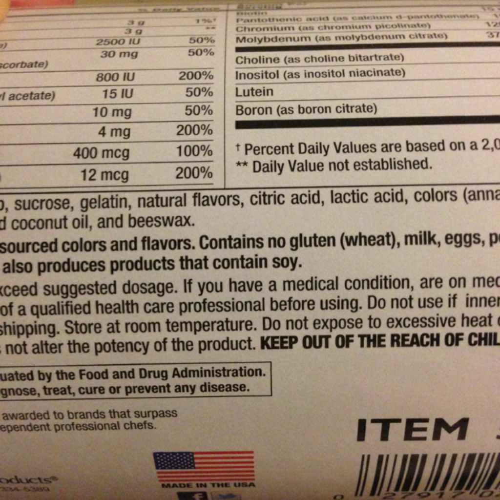 VitaFusion Complete MultiVitamin: Calories, Nutrition Analysis & More ...