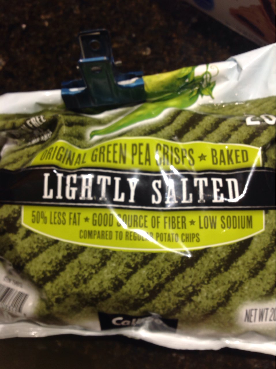 Harvest Snaps Snapea Crisps, Lightly Salted Green Peas: Calories ...