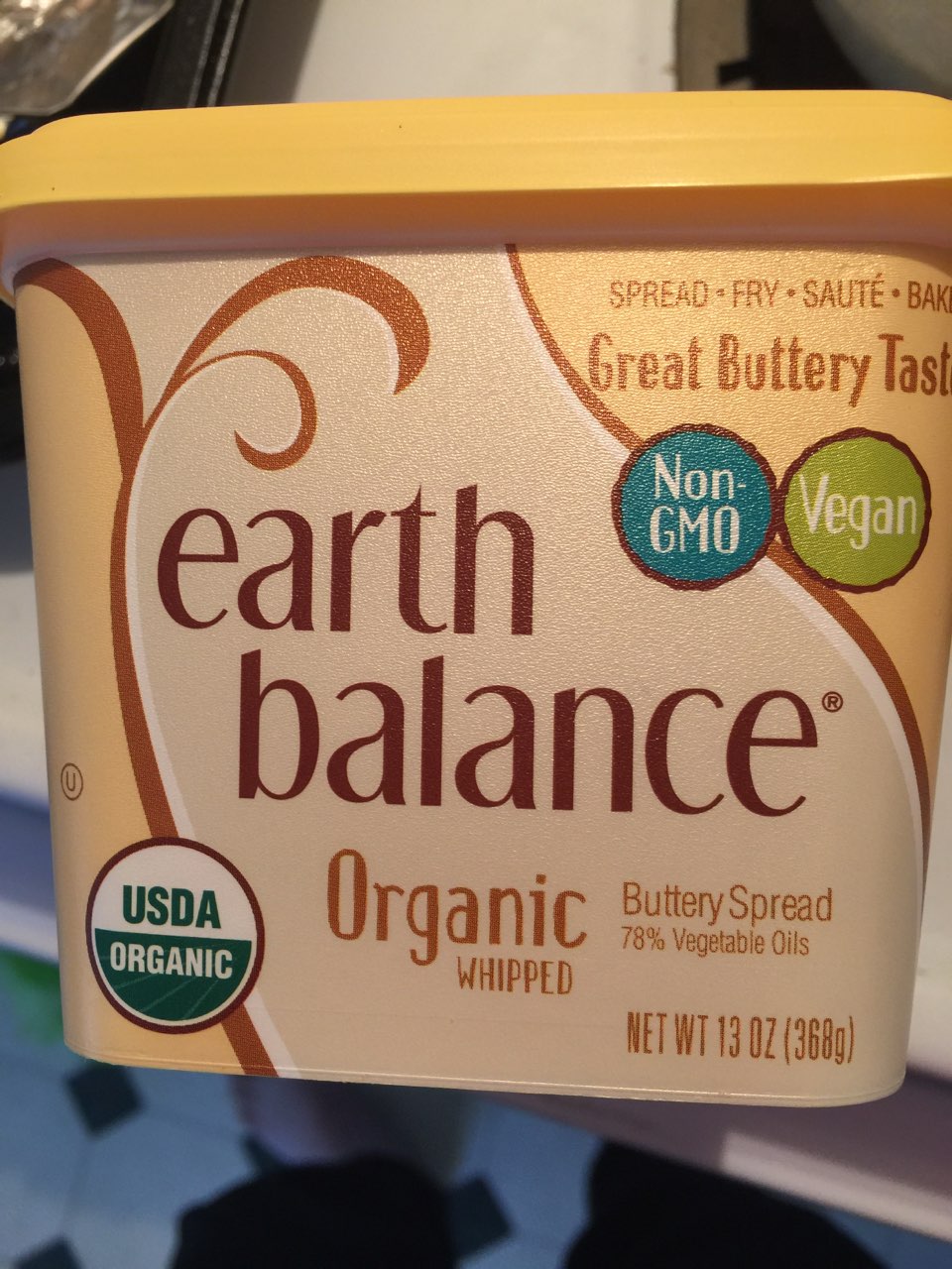 Earth Balance Buttery Spread, Whipped, Organic: Calories, Nutrition ...