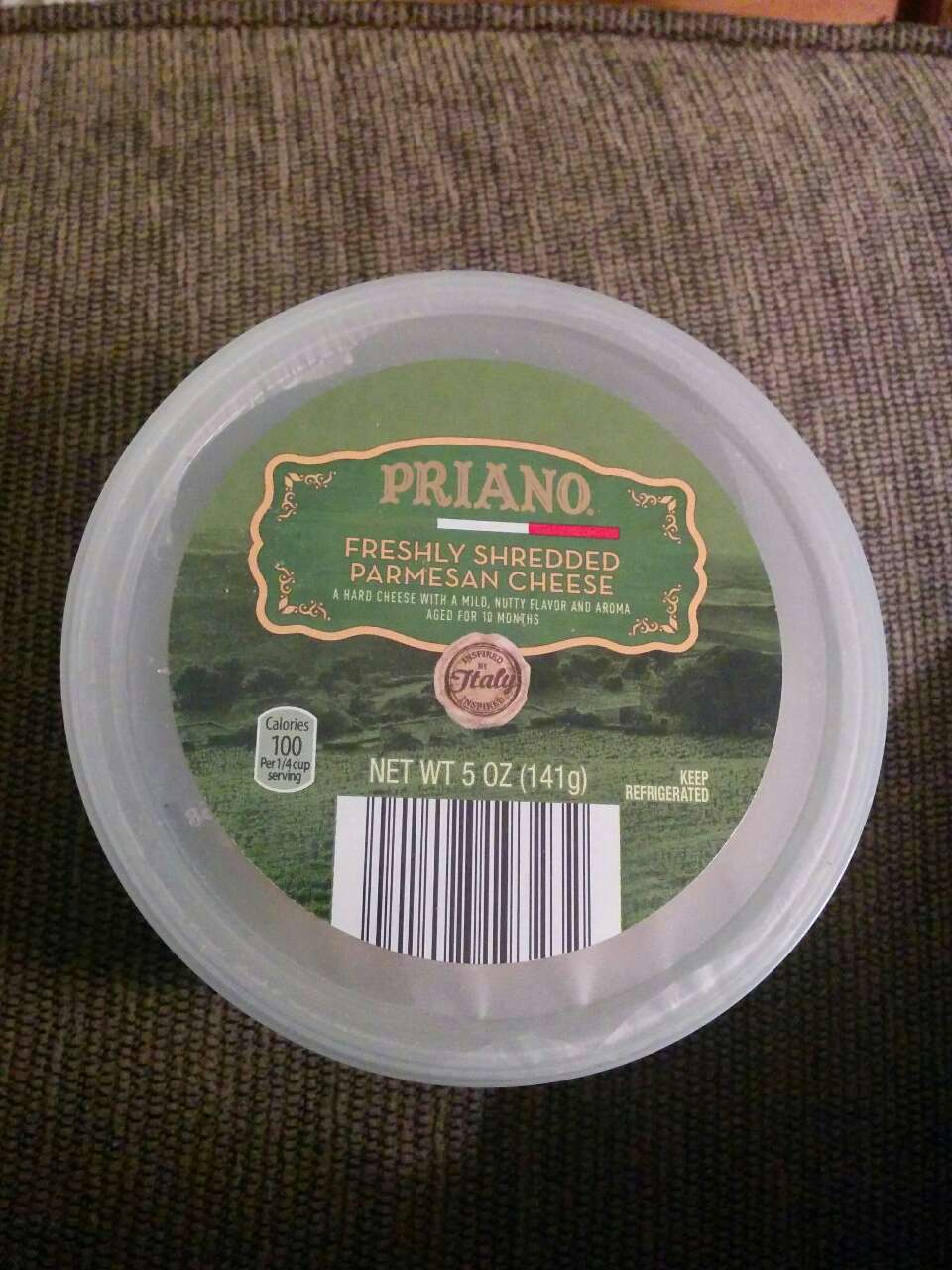 edenVale Shredded Parmesan Cheese: Calories, Nutrition Analysis & More ...