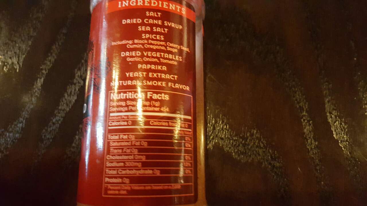 Red Robin All Natural Signature Blend, Seasoning: Calories, Nutrition ...