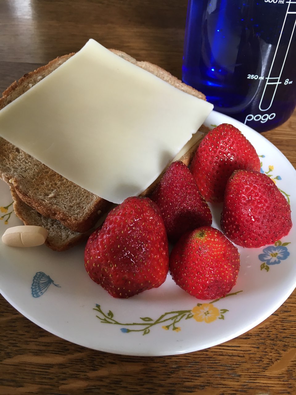 Time for Second Breakfast. Multigrain toast with Swiss cheese ...