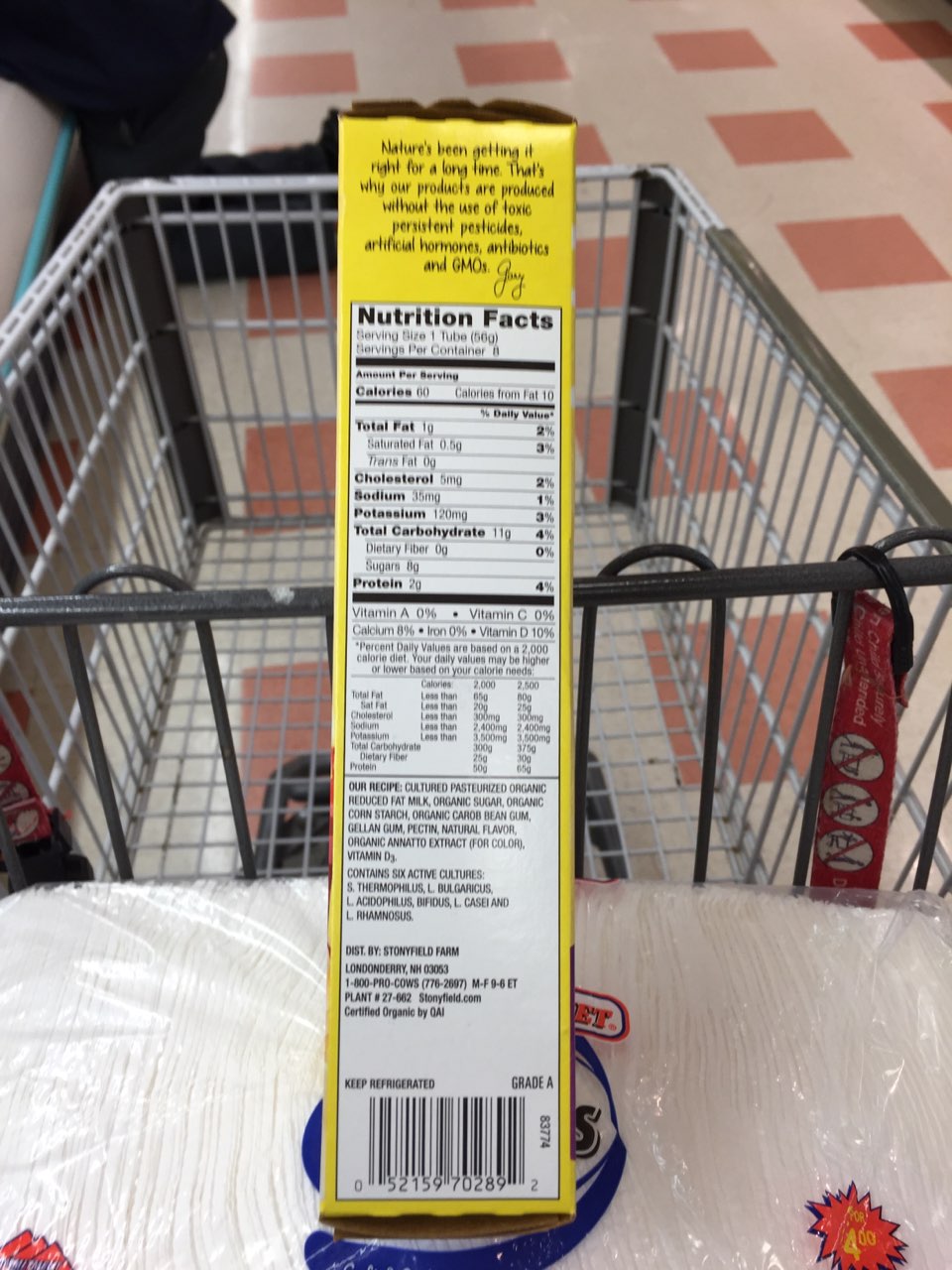 Stonyfield Organic Yokids Squeezers, Birthday Cake Flavored, Lowfat ...