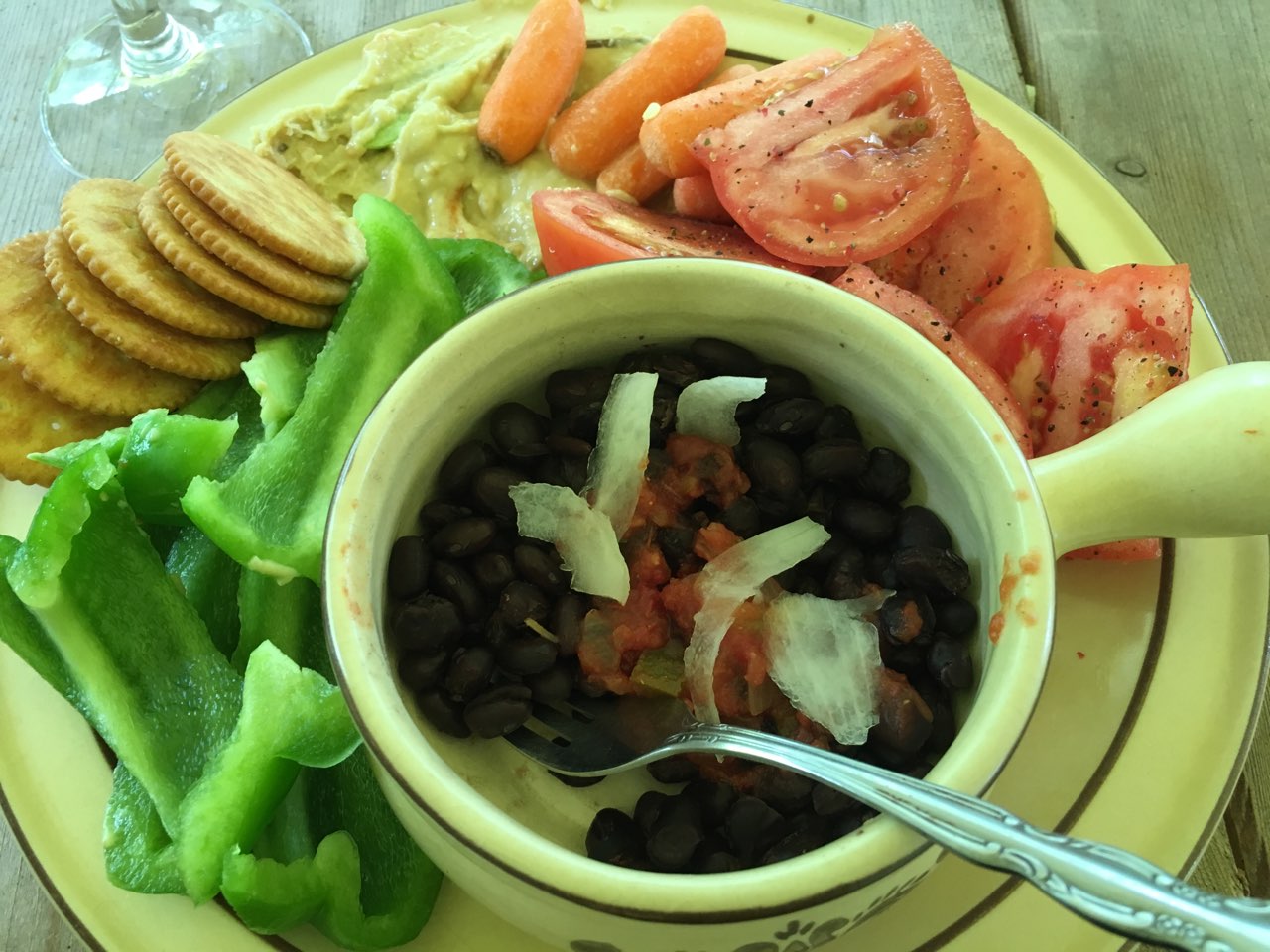 Scraping together remaining food. Better than anything a restaurant ...