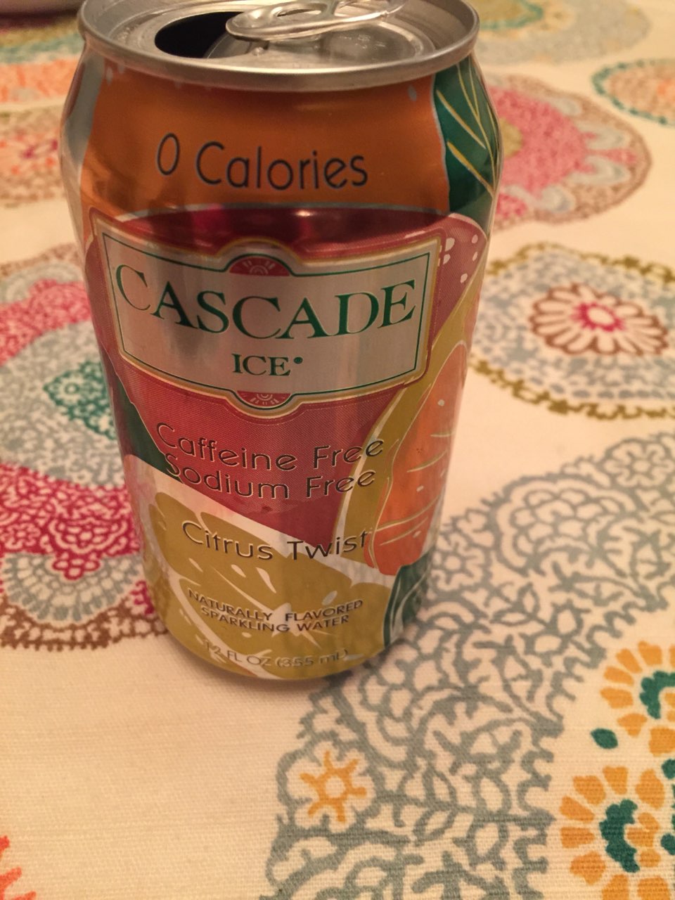 Cascade Ice Organic Citrus Twist Sparkling Water: Calories, Nutrition ...