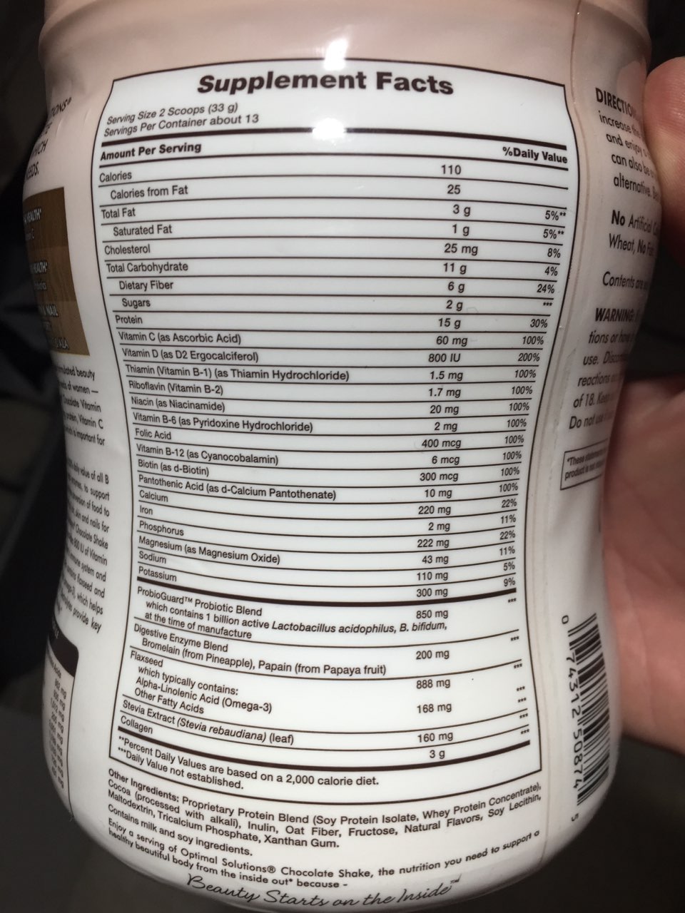 Nature's Bounty Complete Protein & Vitamin Shake Mix, Decadent ...