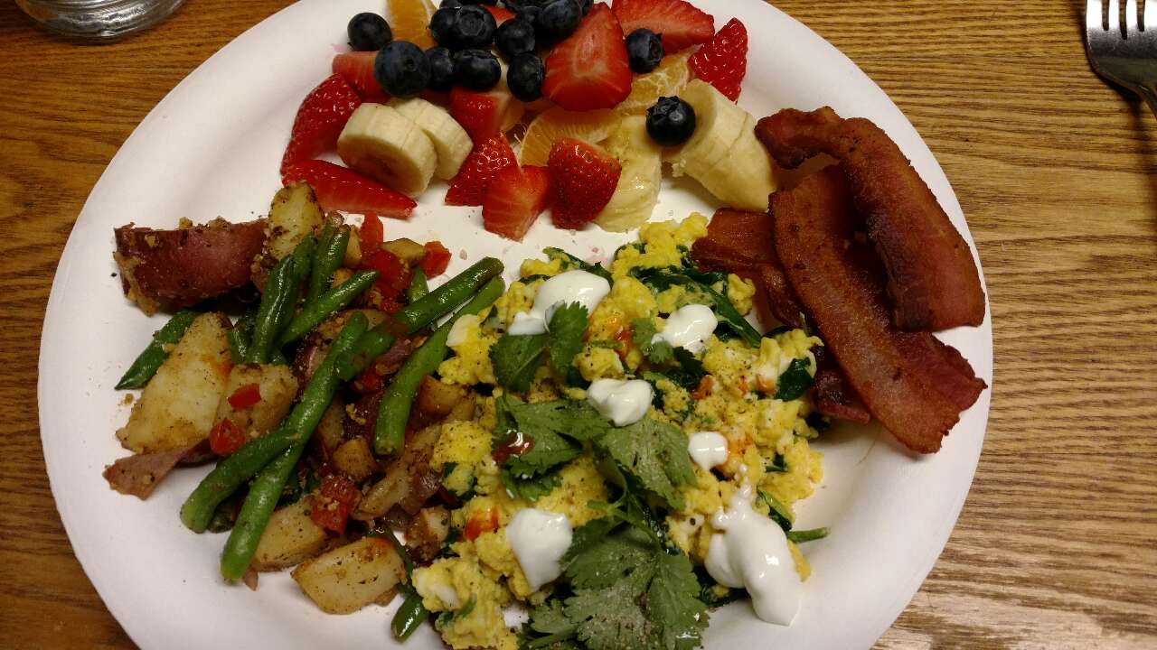 Sometimes breakfast for dinner is where it's at. And yes, I ate it all ...