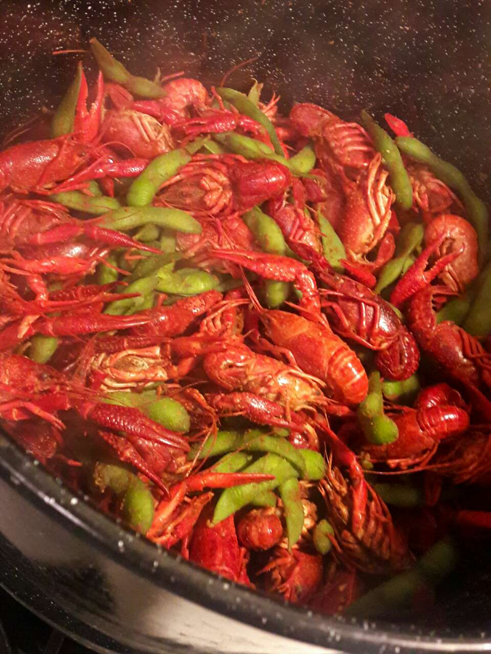 5 lbs of crawfish (CRAWDADDIES) & edamame too! | Fooducate Diet Motivation