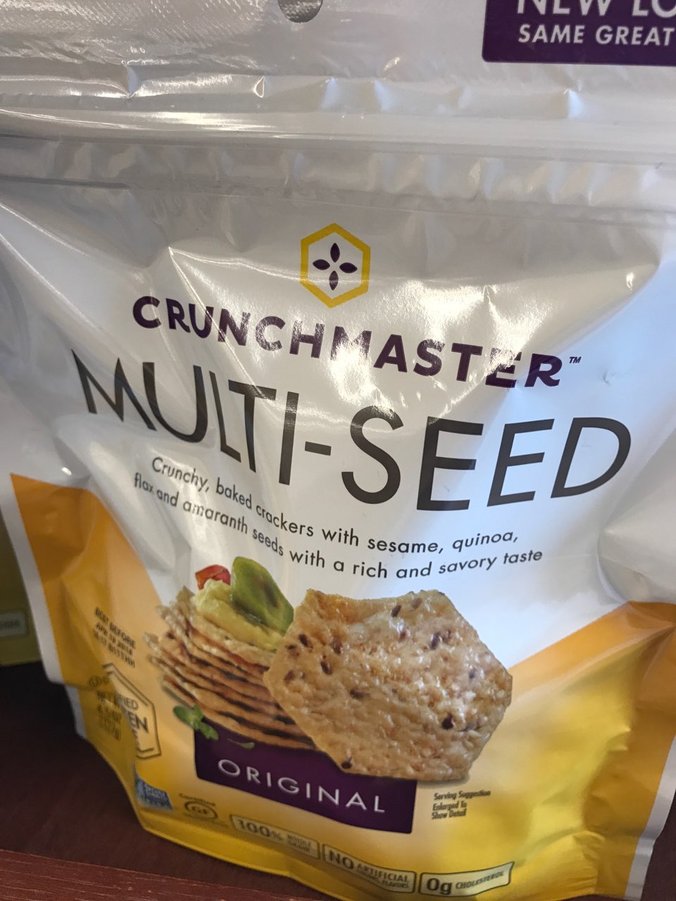 Crunchmaster Rice Crackers, Toasted Sesame: Calories, Nutrition ...