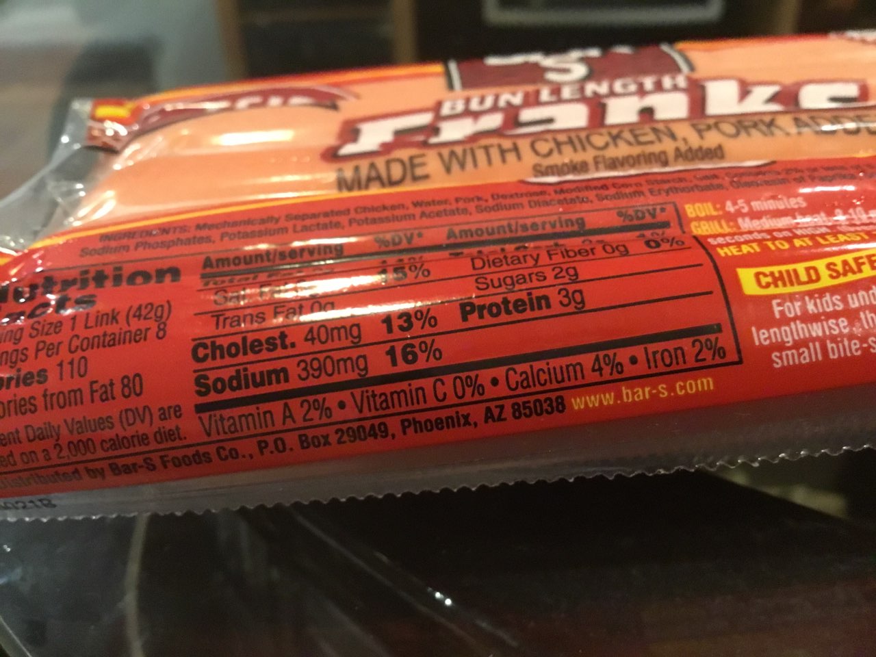 Bar S Franks, Bun Length, Classic: Calories, Nutrition Analysis & More ...