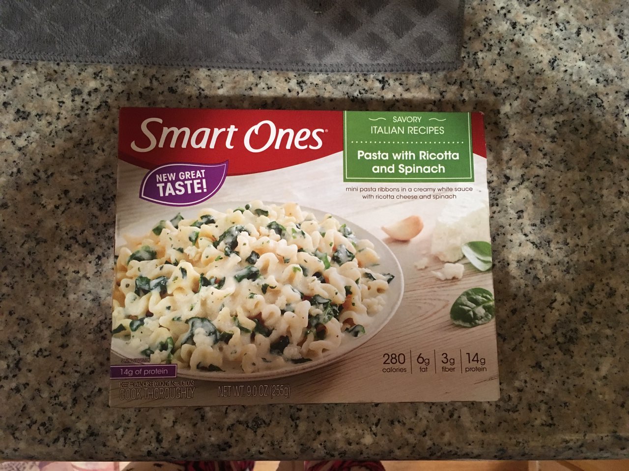 Smart Ones Pasta with Ricotta and Spinach: Calories, Nutrition Analysis ...