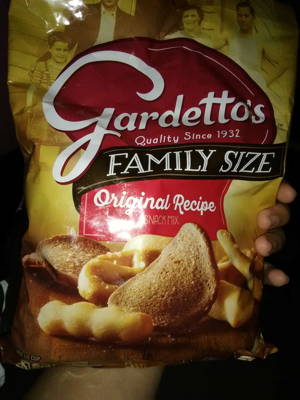 Gardettos Snack Mix Original Recipe Calories Nutrition Analysis And More Fooducate