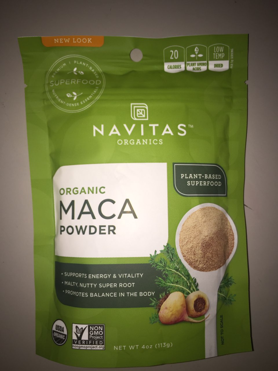 Navitas Naturals Maca Powder, Incan Superfood: Calories, Nutrition ...