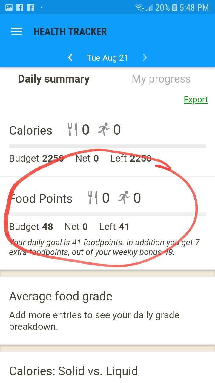 I am use to counting points with Weight Watcher's and scanning the ...