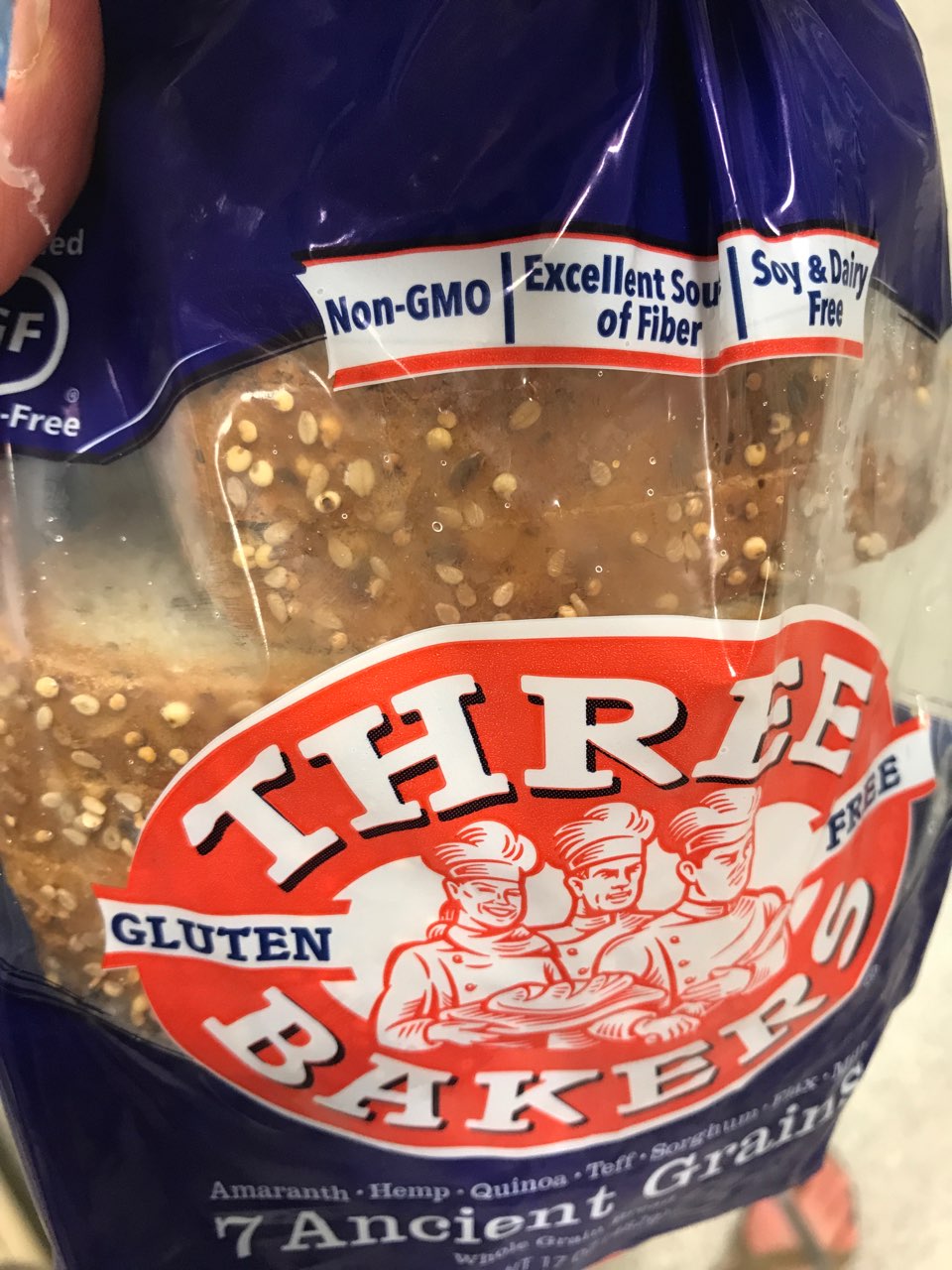 Three Bakers Gluten Free Bread, 7 Ancient Grain: Calories, Nutrition ...