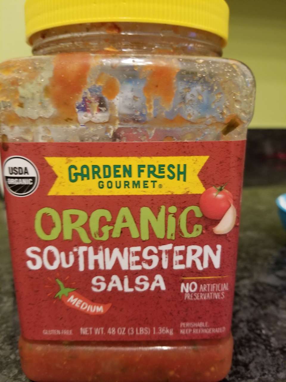 Garden Fresh Gourmet Organic Southwestern Salsa: Calories, Nutrition ...