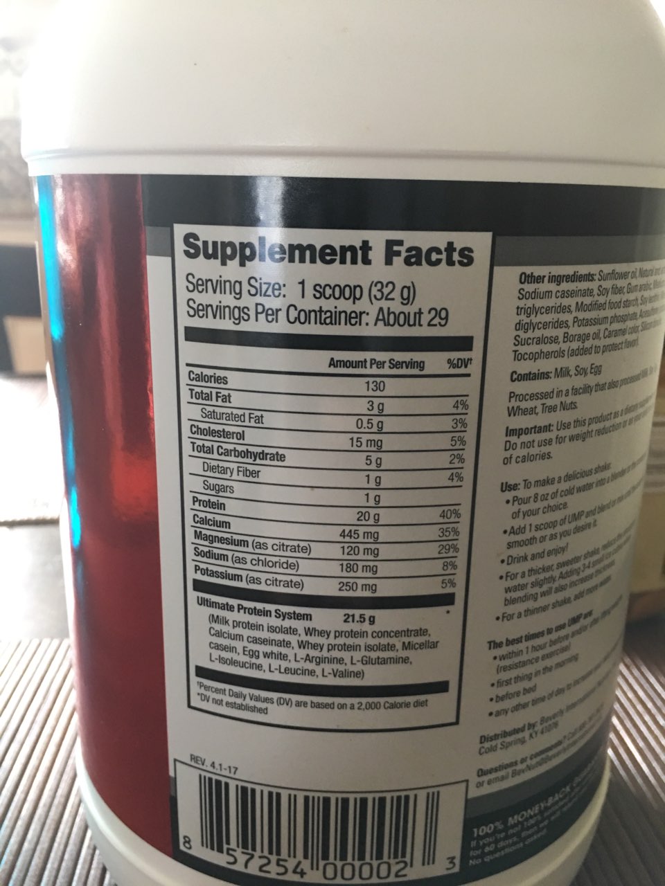 Beverly International Ump Ultimate Muscle Protein, Strawberry, Dietary ...