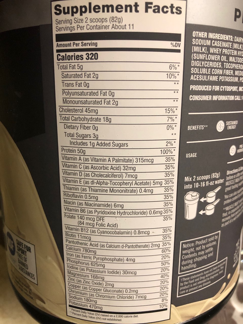 Muscle Milk Mega Protein Powder, Pro Series 50, Intense Vanilla ...