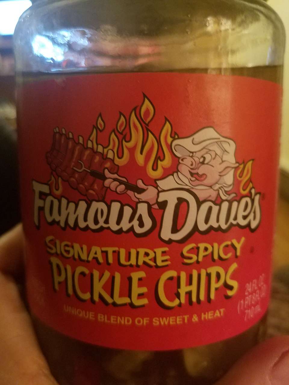Famous Dave's Pickle Chips, Signature Spicy: Calories, Nutrition ...
