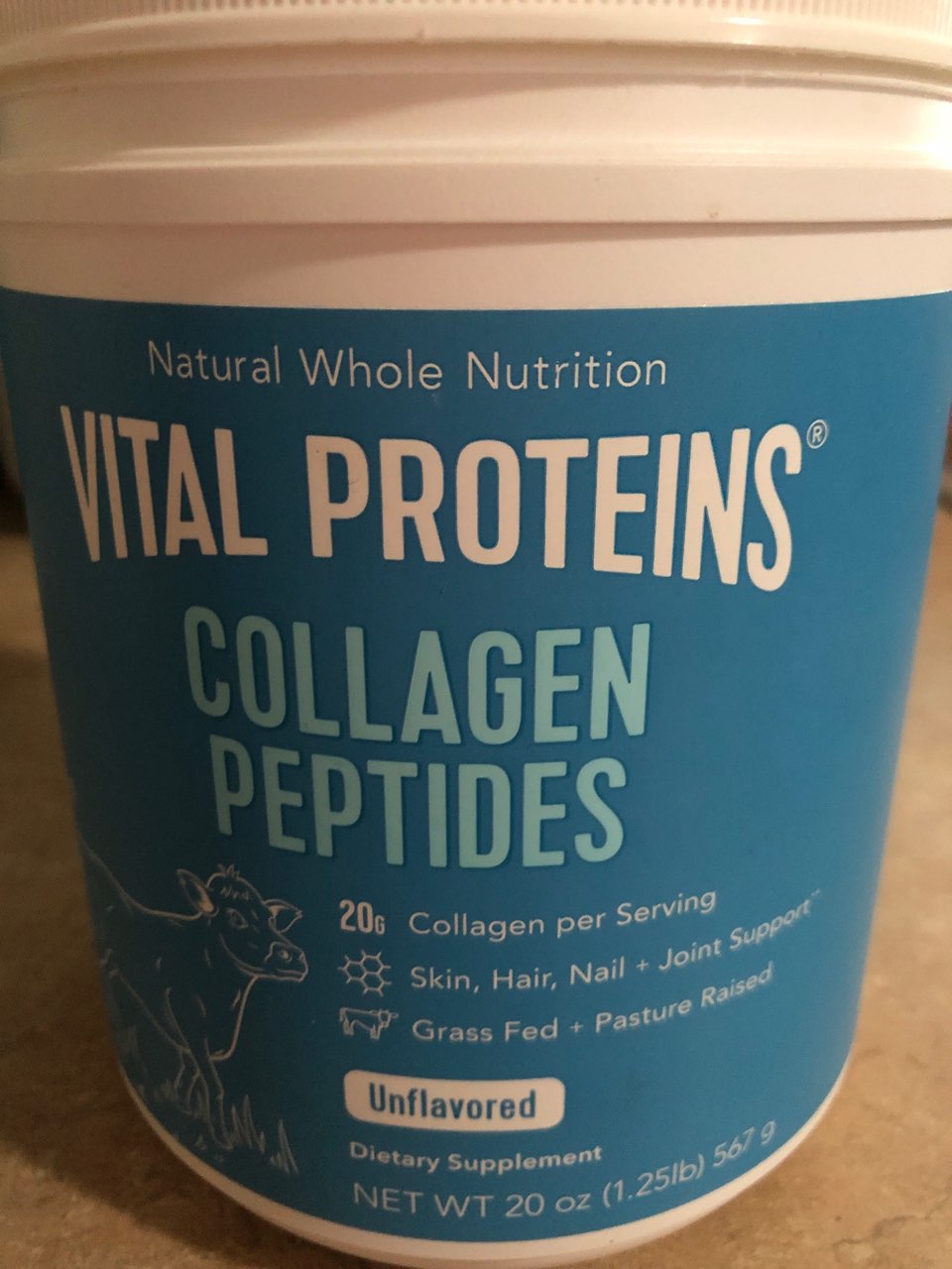 Vial Proteins Collagen Peptides, Unflavored: Calories, Nutrition ...