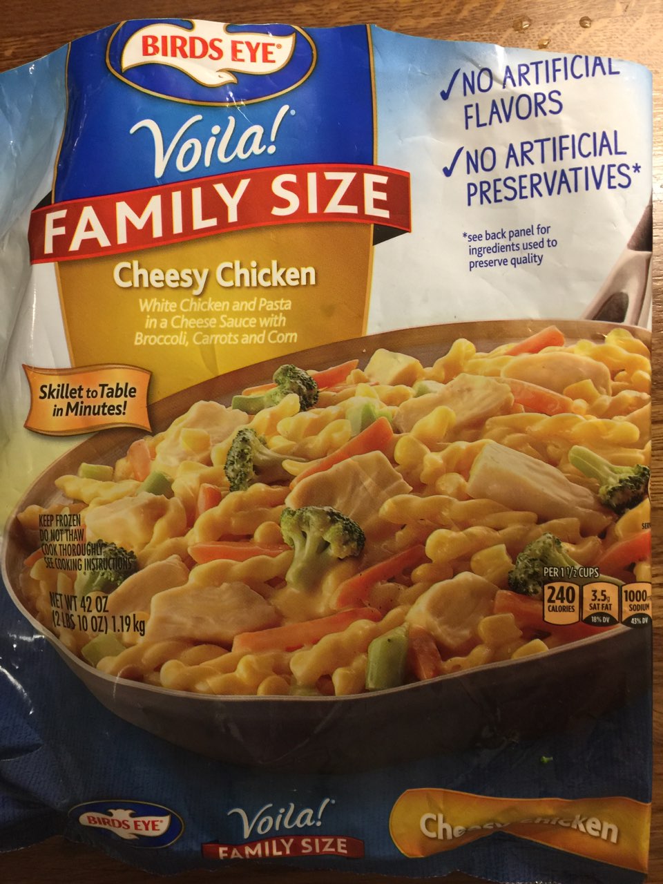 Voila Cheesy Chicken Pasta: Calories, Nutrition Analysis & More | Fooducate