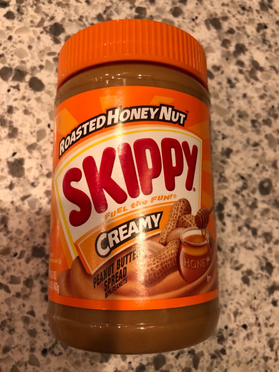 Skippy Peanut Butter Spread, Roasted Honey Nut, Creamy: Calories ...
