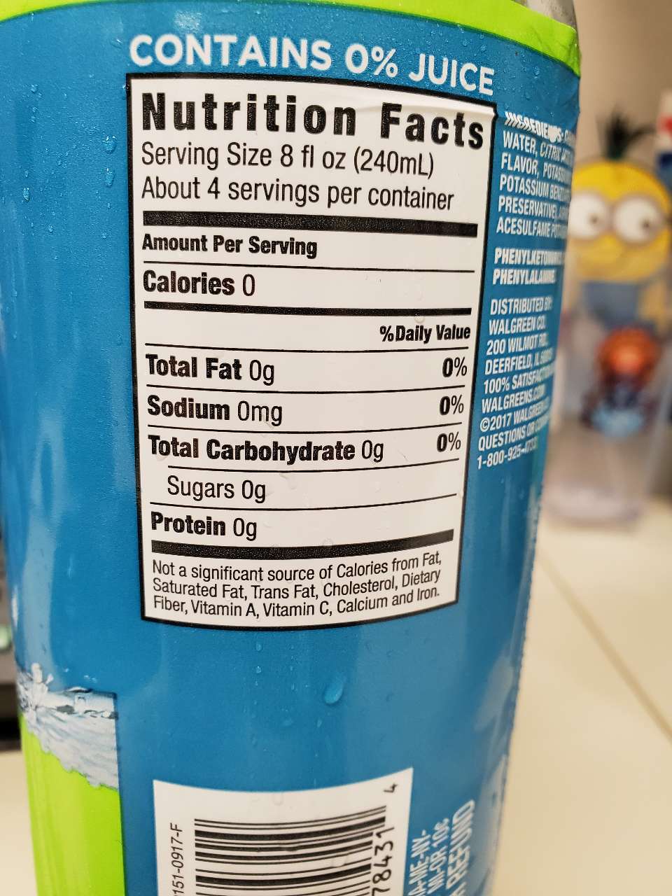 Nice Key Lime, Flavored Sparkling Beverage: Calories, Nutrition Analysis & More | Fooducate