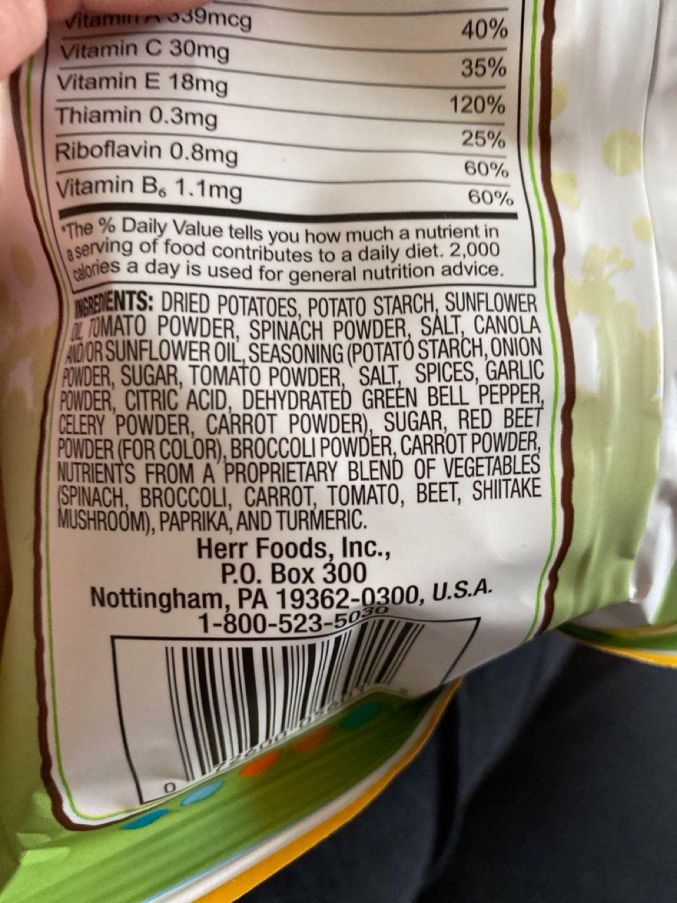 Good Natured Selects Veggie Snacks, Crispy, Vegables!: Calories ...