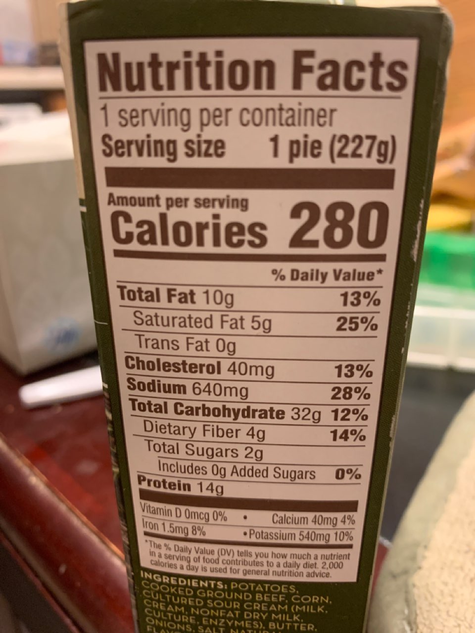 Blake's Shepherd's Pie: Calories, Nutrition Analysis & More | Fooducate