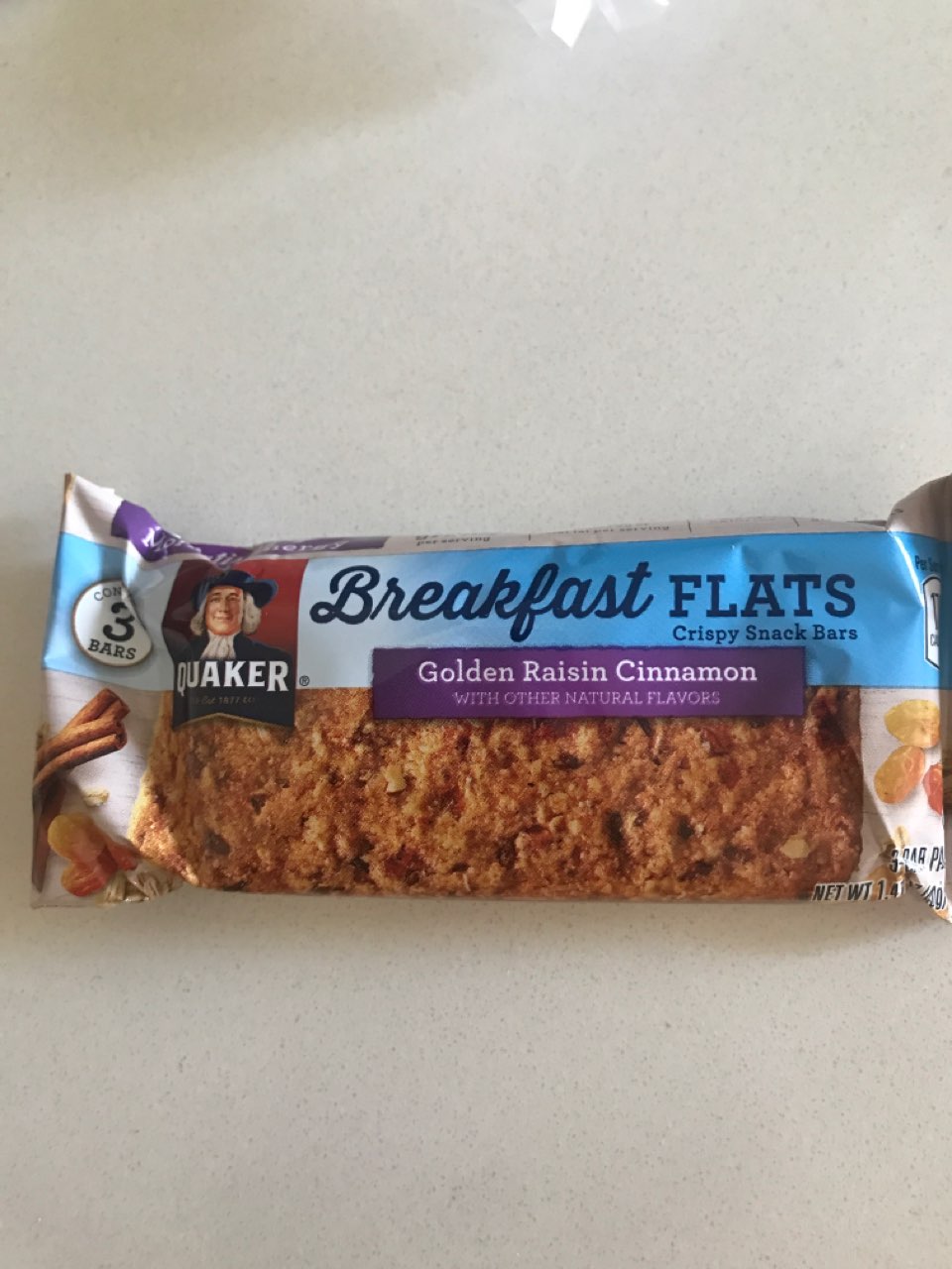 Quaker Breakfast Flats, Breakfast Bars, Golden Raisin Cinnamon Flavors ...