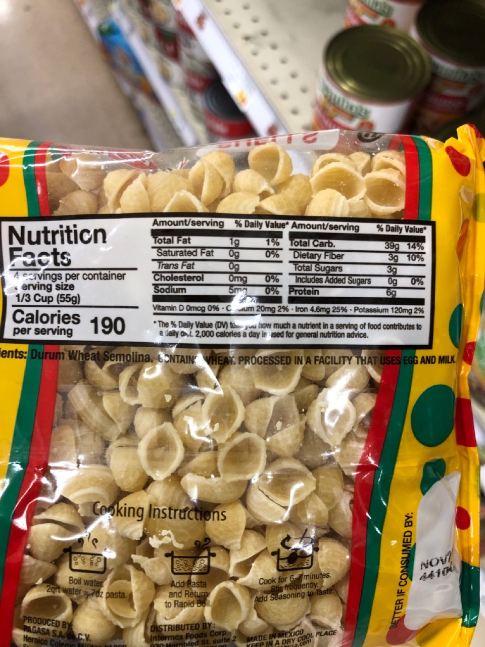 Pagasa Macaroni Shells Pasta: Calories, Nutrition Analysis & More ...