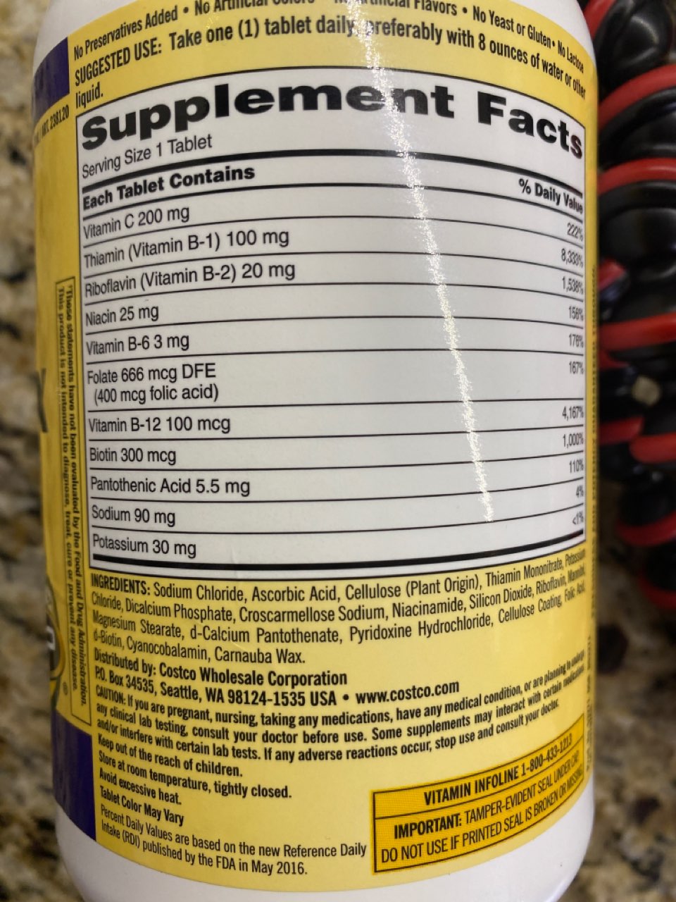 Kirkland Signature Super B-Complex With Electrolytes, Dietary ...