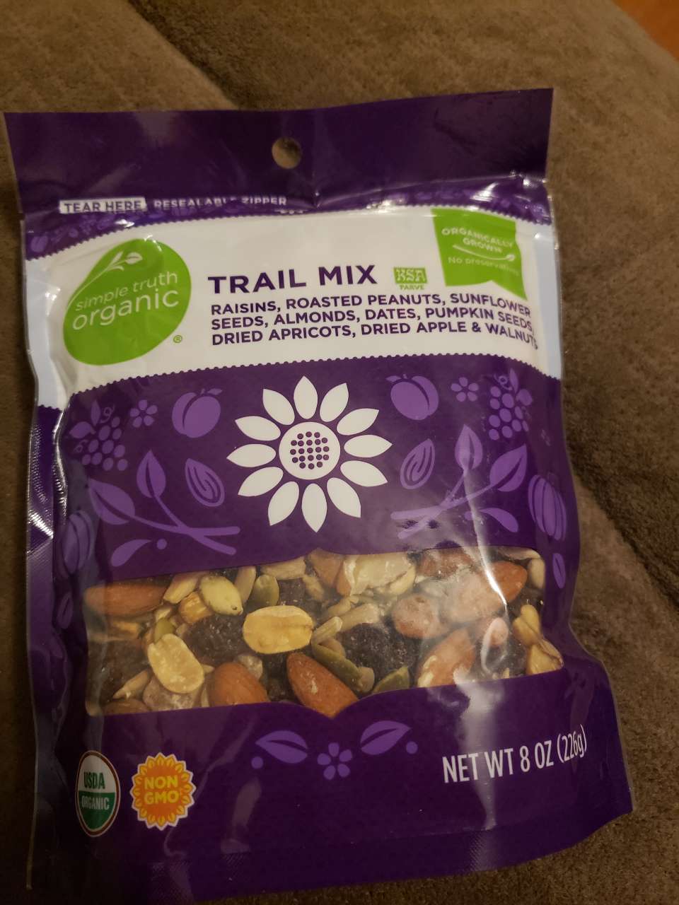 Naturally Preferred Trail Mix, Organic, All Natural: Calories ...