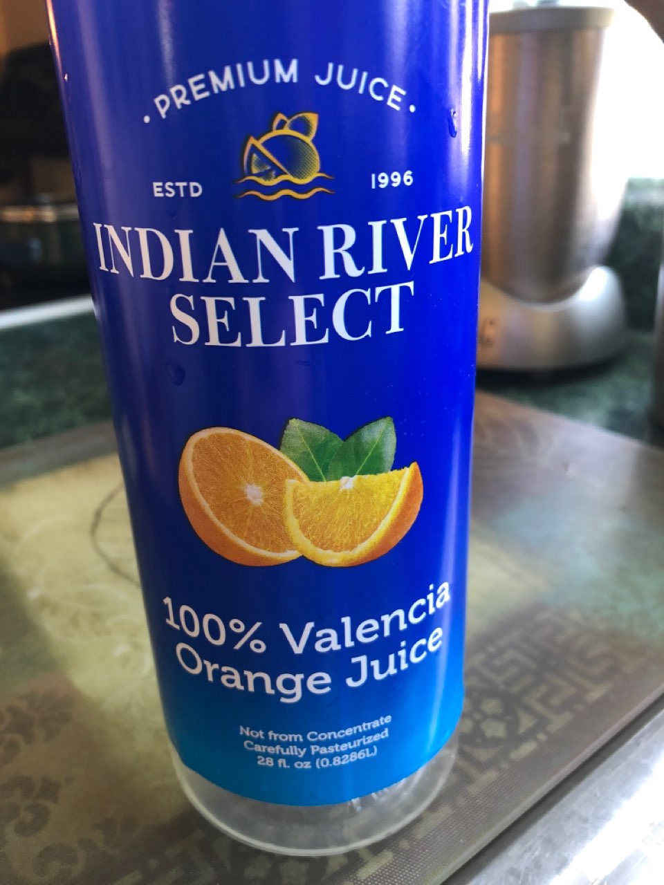 Indian River Select Orange Juice, 100% Valencia: Calories, Nutrition ...