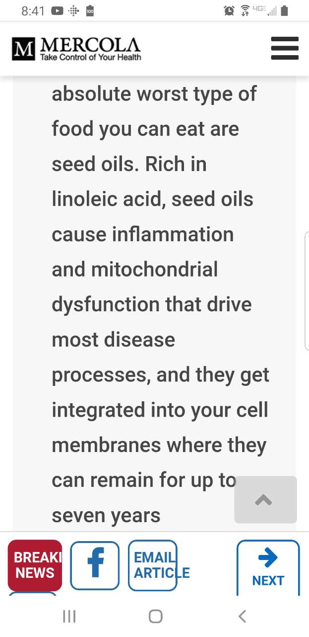 Processed, restaurant foods contain seeds oils which cause permanent ...