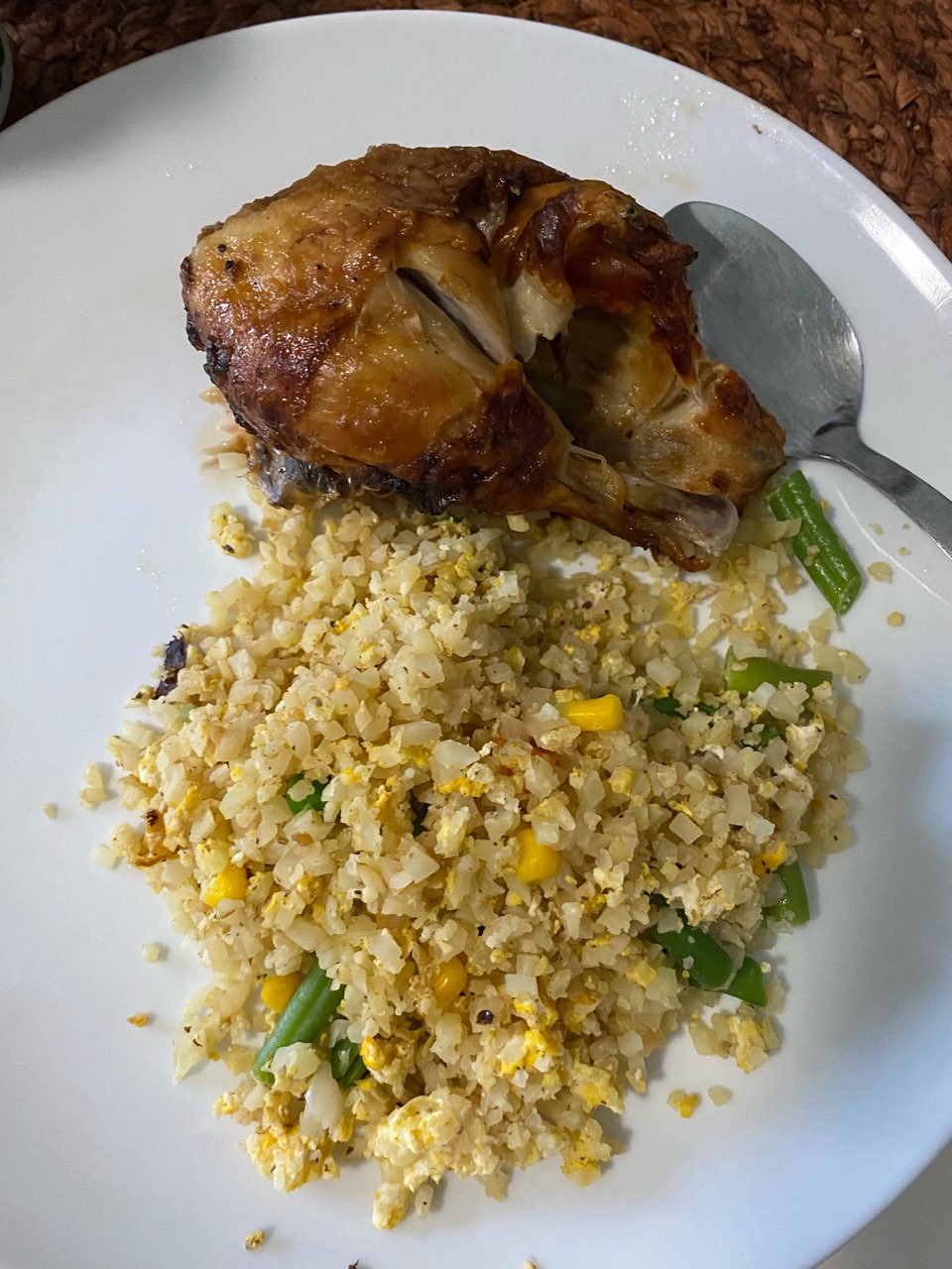 Lunch was rotisserie chicken (was in a rush.. tired, exhausted..) and ...