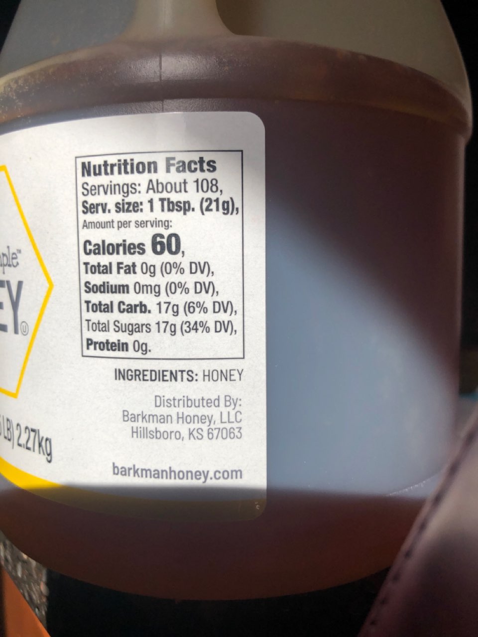 Pure 'N Simple 100% Pure Honey: Calories, Nutrition Analysis & More ...