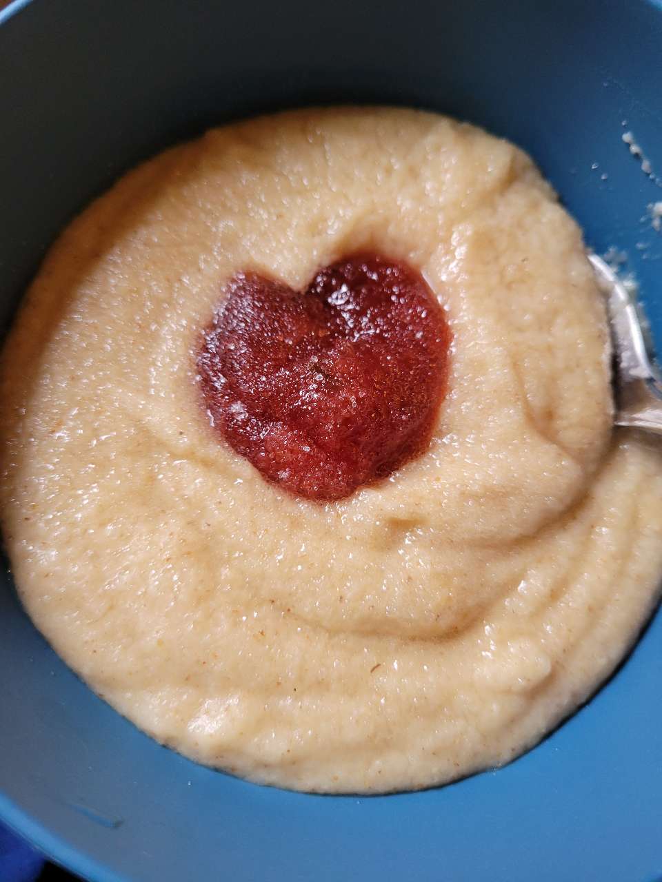 Peanut butter and jelly cream of wheat. No added sugar just monk fruit ...