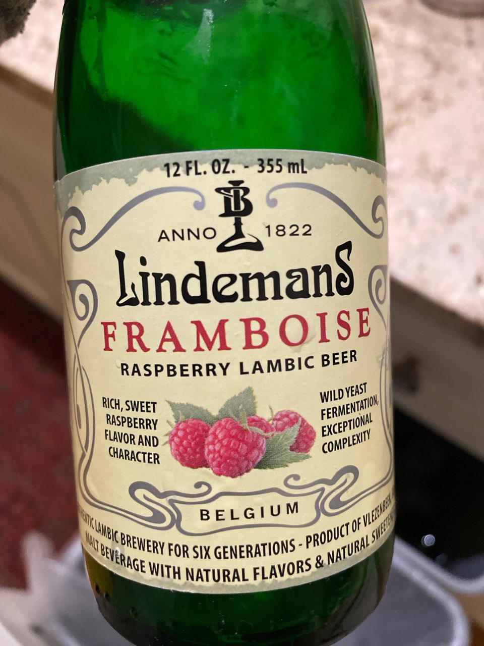 Framboise Lambic Belgian Framboise Beer: Calories, Nutrition Analysis ...