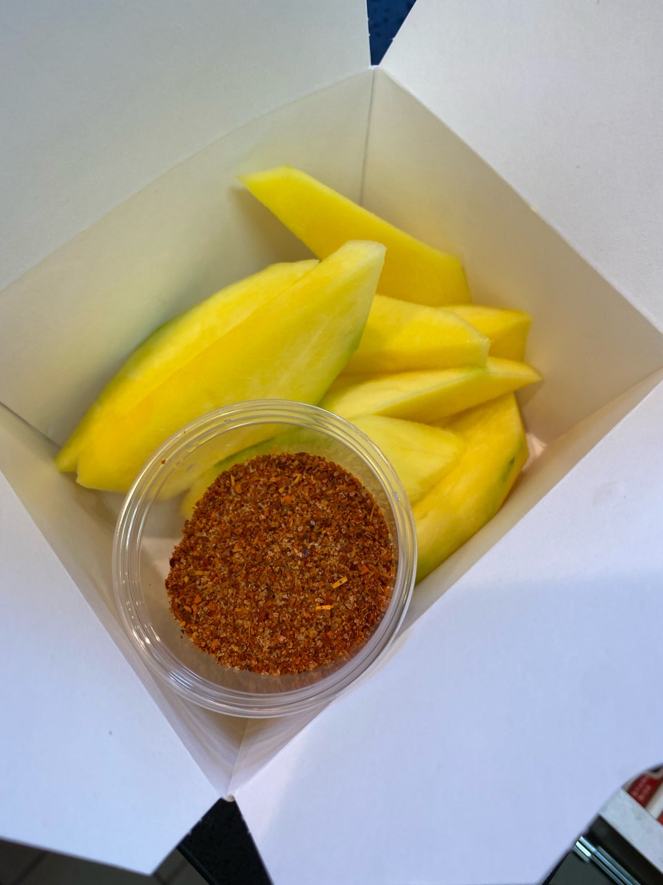 Got so hungry at work.. so this is very satisfying. Mango “fries” lol ...