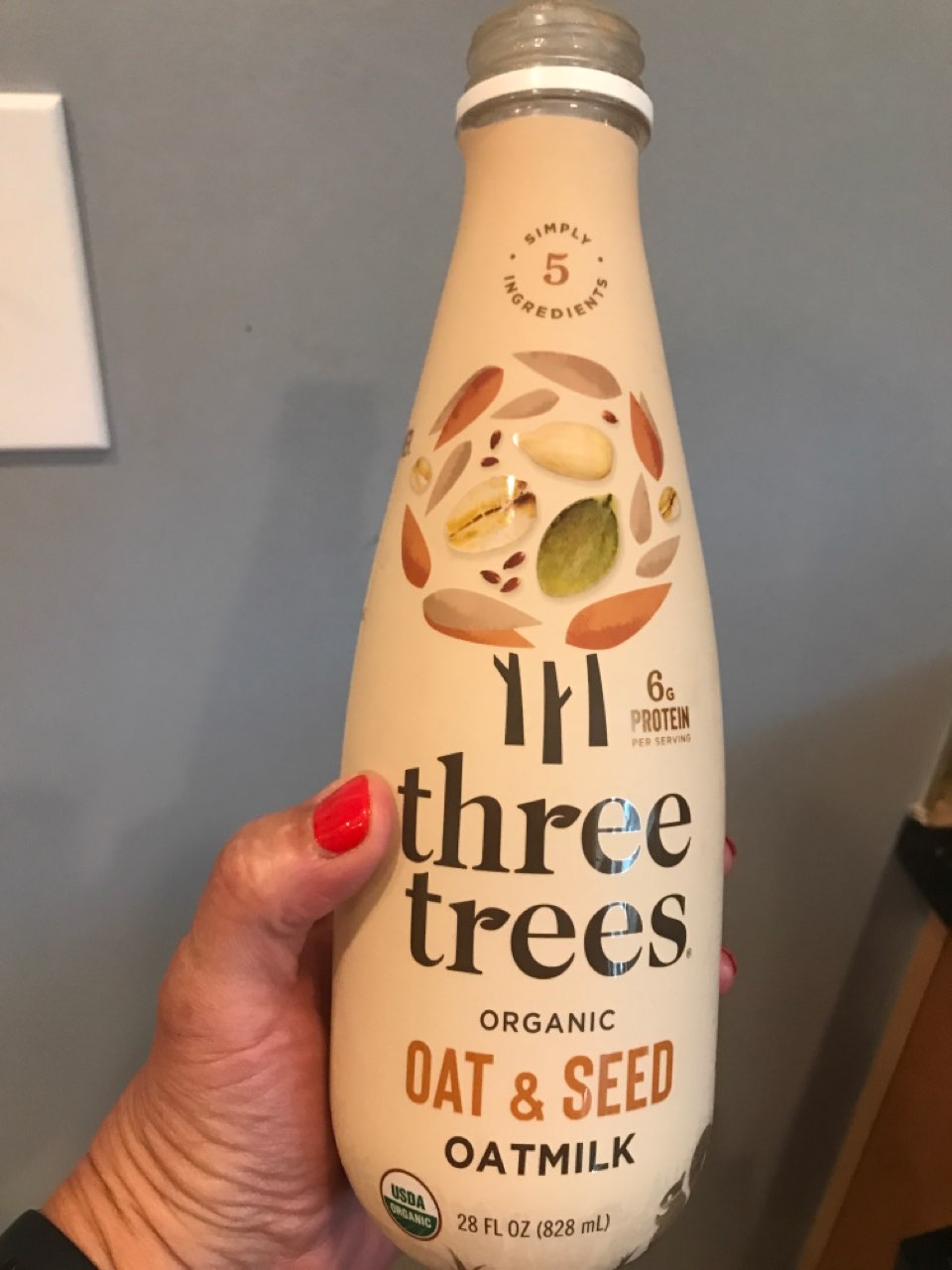Three Trees Oatmilk, Oat & Seed, Organic: Calories, Nutrition Analysis ...