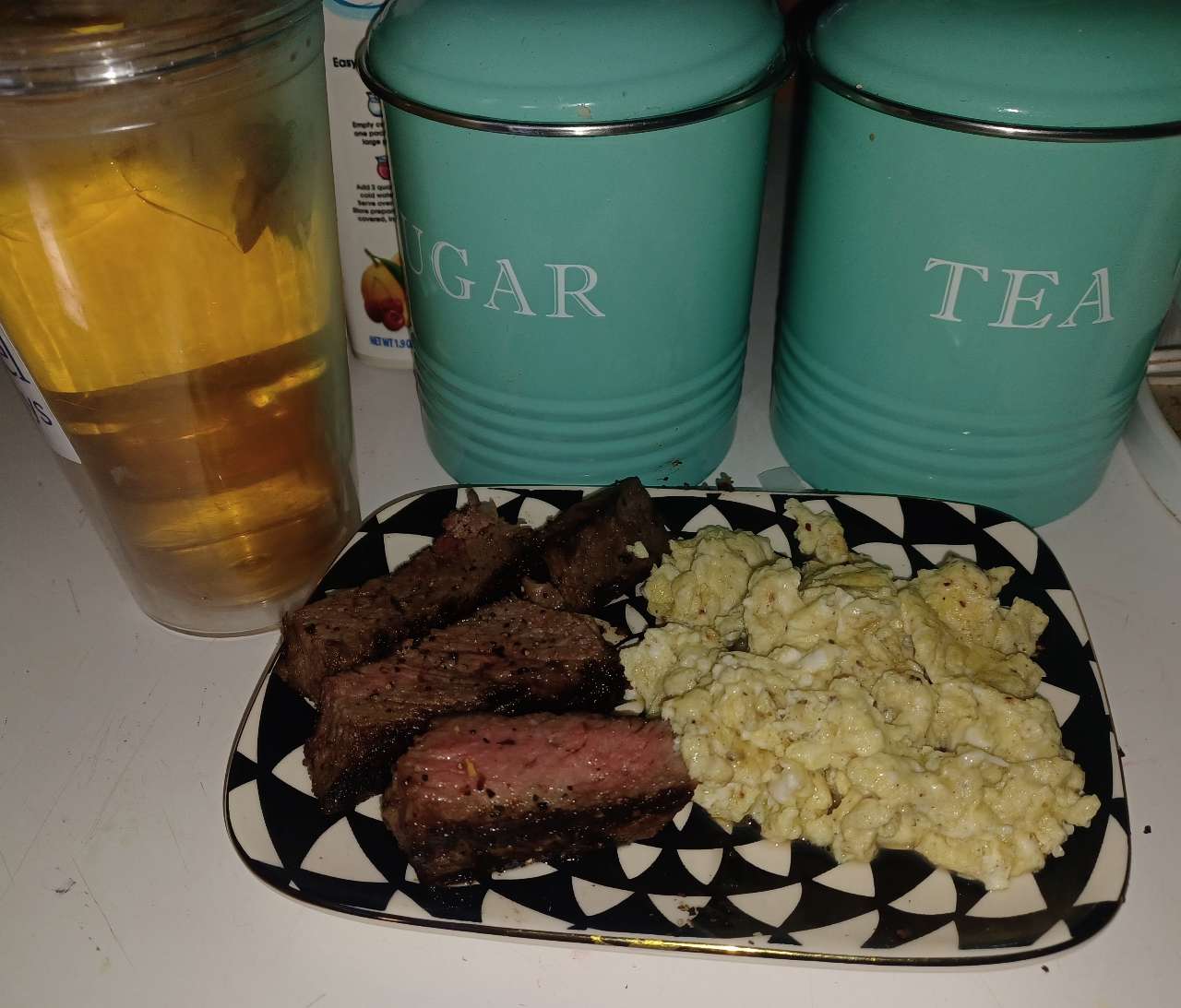 ribeye steak n eggs for breakfast | Fooducate Diet Motivation