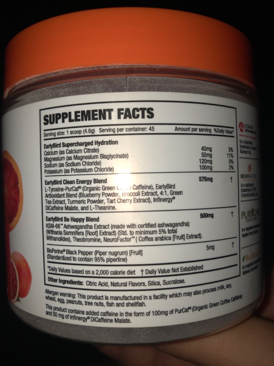 Early Bird Morning Cocktail, Blood Orange Mimosa: Calories, Nutrition ...