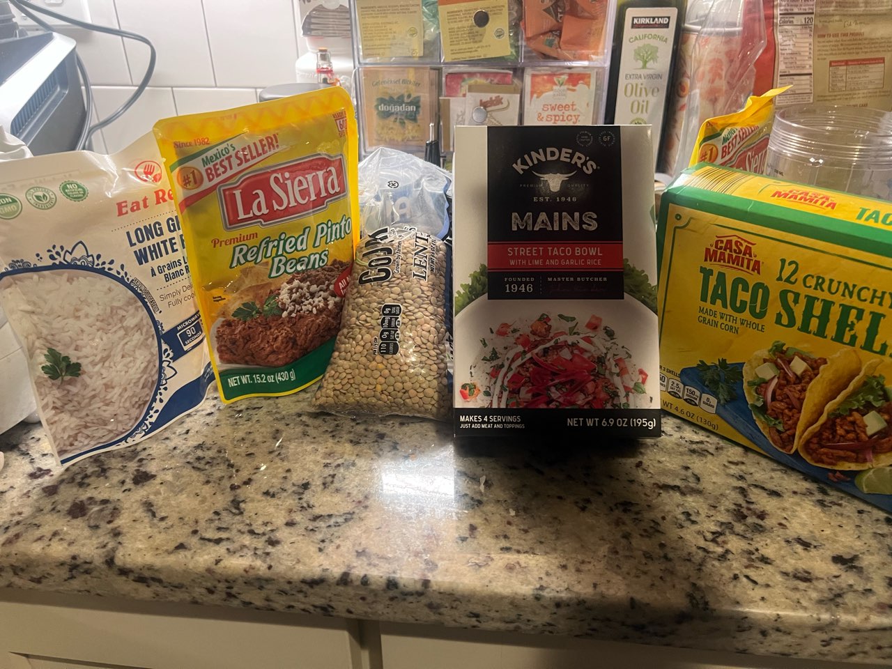 Dollar tree haul for my vegan and gluten-free taco night. I sautéed ...