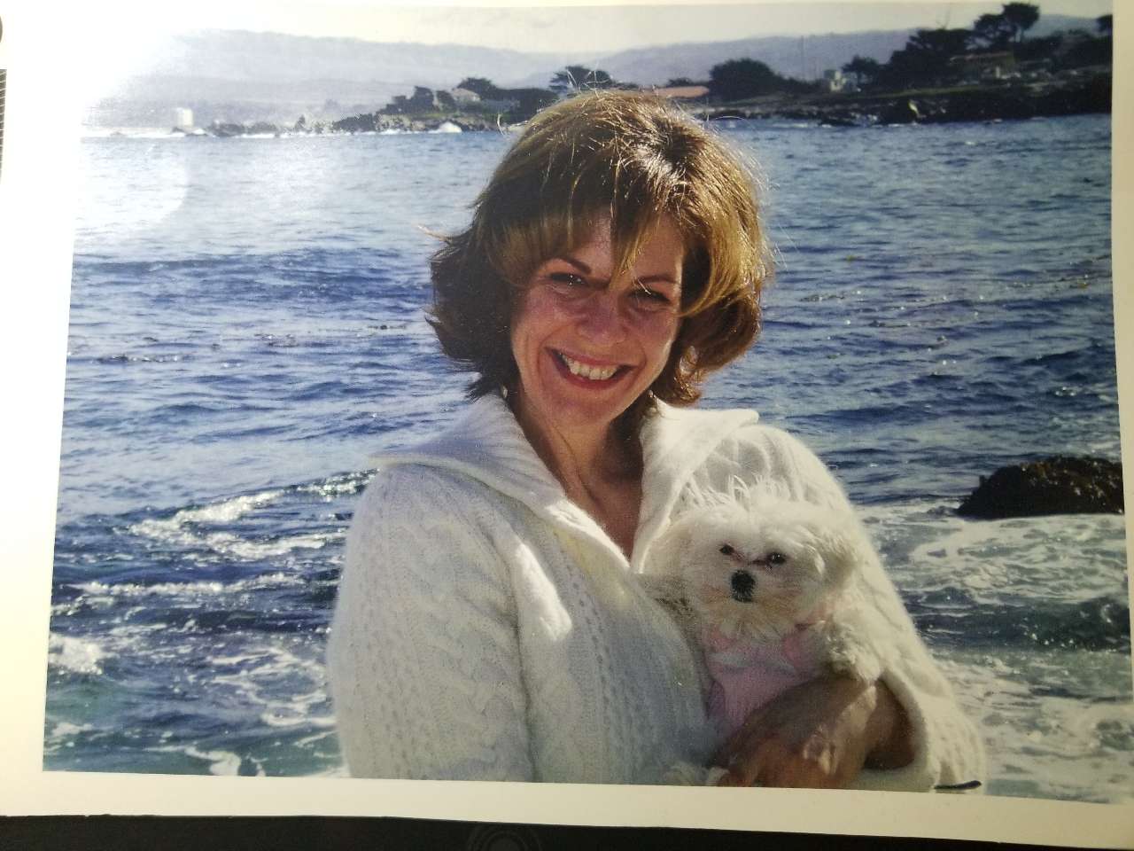 Lilly 16 years ago on her first adventure to the beach, Lovers Point ...