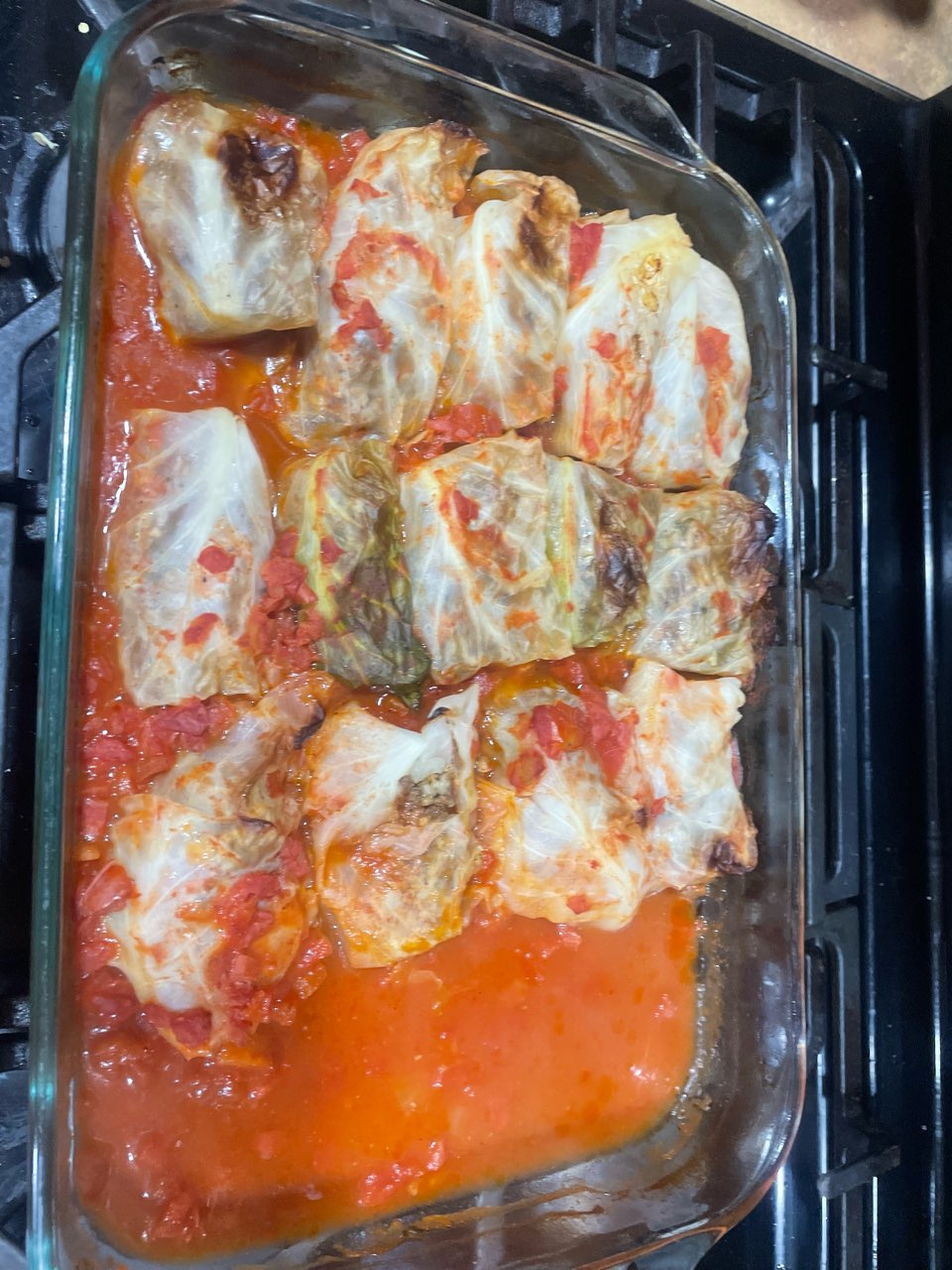 Made stuffed cabbage rolls for the first time yesterday to get back to ...