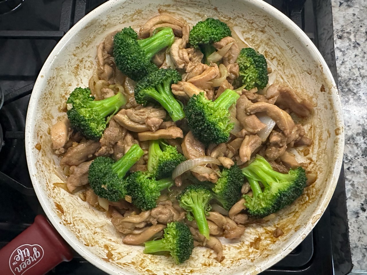 Filipino chicken adobo with broccoli (non traditional). Usually doesn’t ...