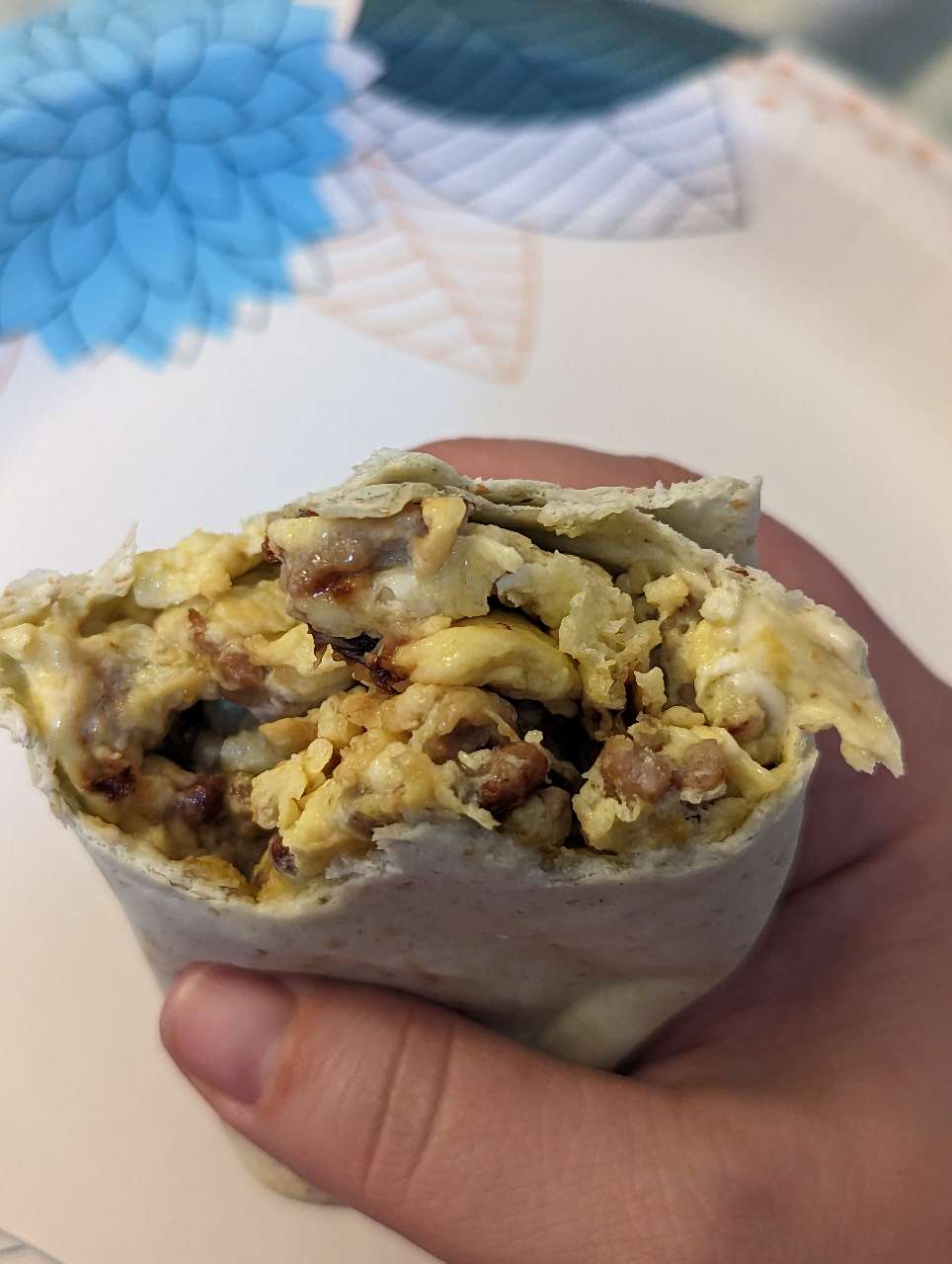 Breaking a 20 hour fast with my breakfast burrito. Been cleaning up ...