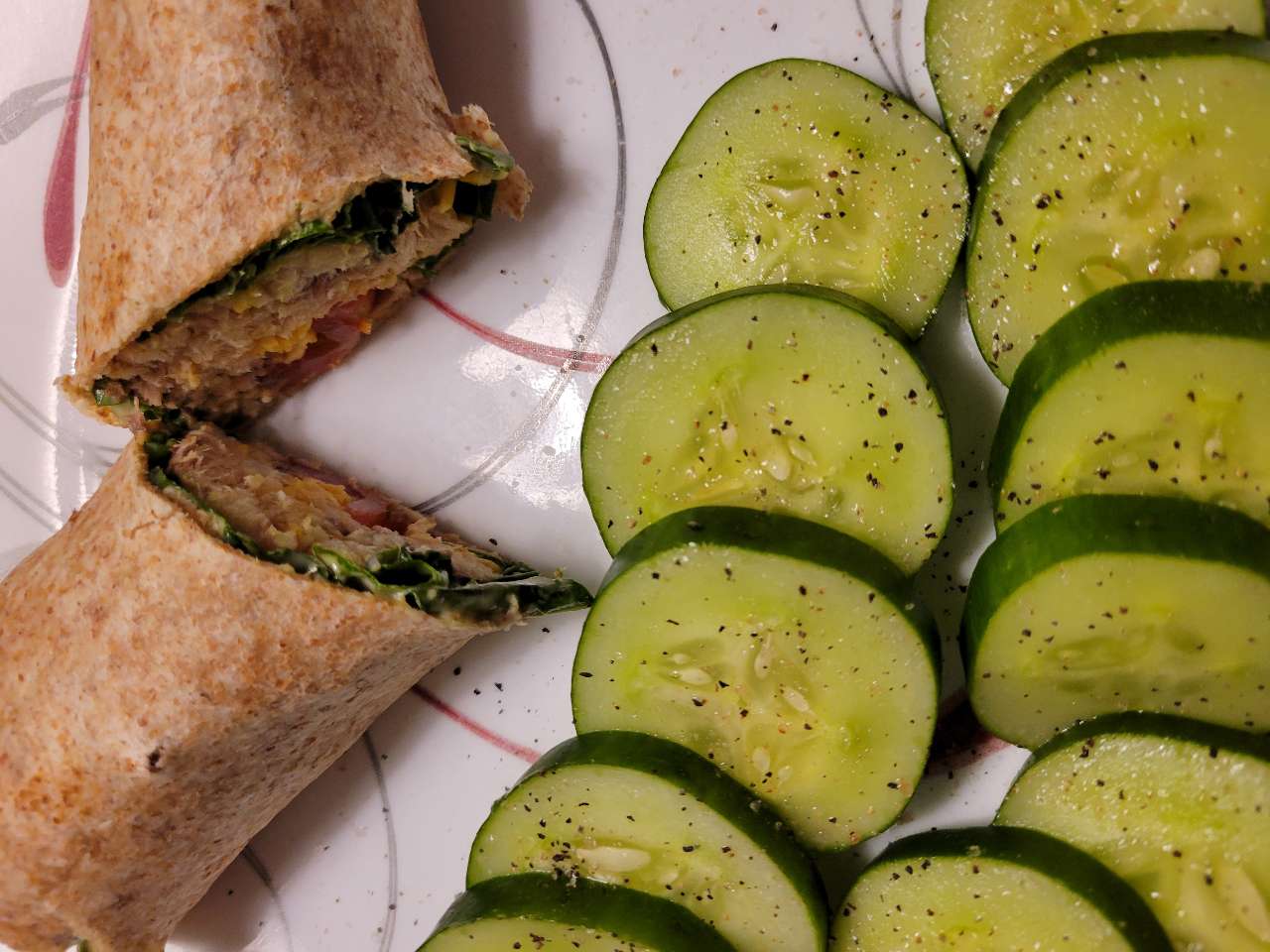 Post-workout lunch: sardine wrap in probiotic whole grain & flax ...
